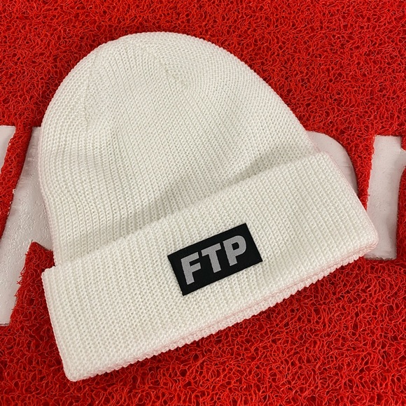 FTP | Accessories | Ftp Glowindark Knit Beanie Cream | Poshmark